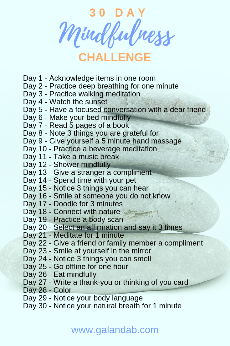 30 Day Mindfulness Challenge
